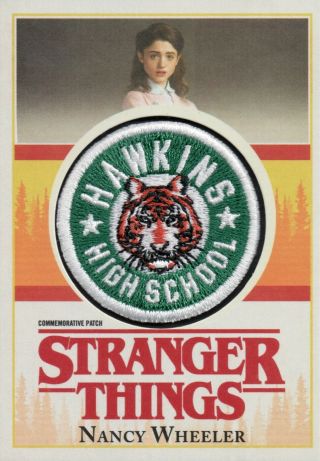 Stranger Things Season 2 Nancy Wheeler Commemorative Patch Card ...