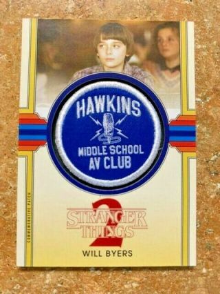 STRANGER THINGS SEASON 2 PATCH CARD LUCAS SINCLAIR HAWKINS AV CLUB CP ...