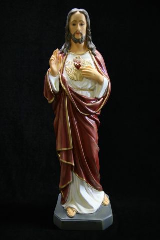 25 " Sacred Heart Of Jesus Christ Italian Religious Catholic Statue ...