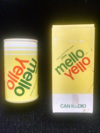 Vintage Novelty Coca Cola Mello Yello Drink Can AM Transistor Radio W ...