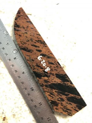 6•20•4 Mahogany Obsidian Flint Knapping Pressure Flaking Primitive ...