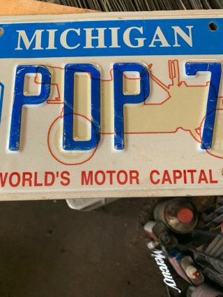Michigan License Plate. Worlds Motor Capital. Tab 1999 - PDP - 79 ...