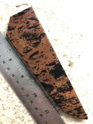 6•20•4 Mahogany Obsidian Flint Knapping Pressure Flaking Primitive ...