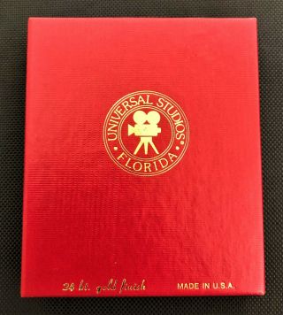 Universal Studios 24k Gold Plate 3D Christmas Ornament | #5202659