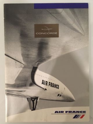 Very Rare French Air France Concorde Brochure With 1:400 Model Concorde ...