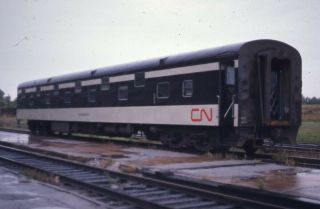 CN Canadian National Railroad Passenger Cars 1971 Photo Slide | #4487407