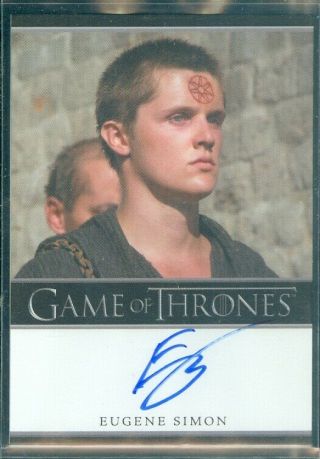 Game Of Thrones Season 4 Eugene Simon As Lancel Lannister Autograph ...