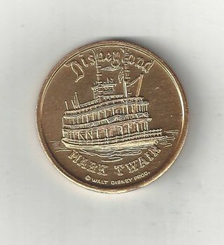 RARE 1960 WALT DISNEY DISNEYLAND MAGIC KINGDOM MARK TWAIN COIN TOKEN ...