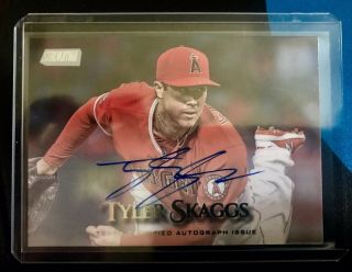 Tyler Skaggs 2019 Topps Stadium Club Auto Angels ON Card Autograph SCA ...