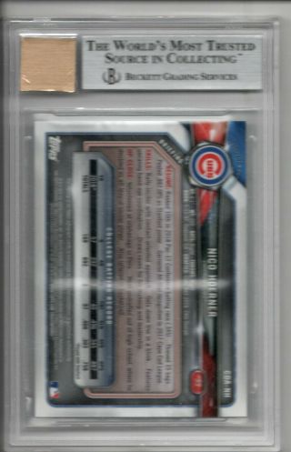 NICO HOERNER AUTO RC 2018 BOWMAN CHROME DRAFT 1ST ROOKIE AUTOGRAPH SP ...
