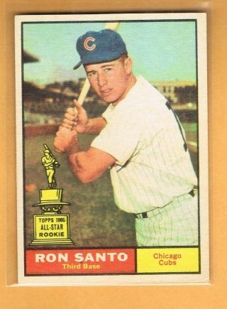 1961 Topps Baseball Ron Santo RC 35 Chicago Cubs | #6513014