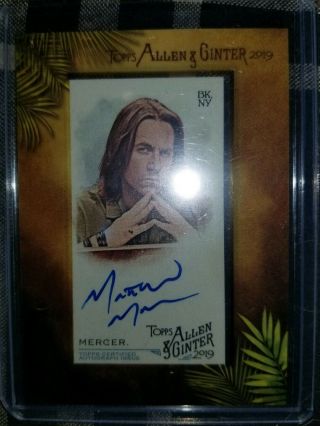 2019 Topps Allen & Ginter Auto Autograph Matthew Mercer Dungeonmaster ...