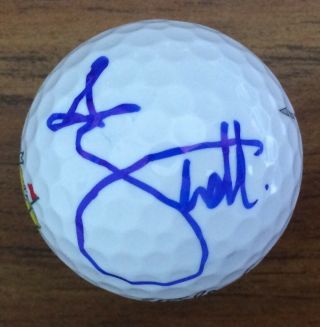 Adam Scott Signed Golf Ball Beckett BAS Masters PGA Tour Autograph ...