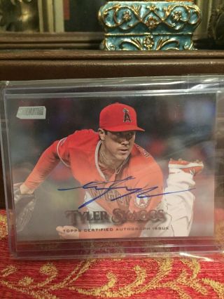 Tyler Skaggs 2019 Topps Stadium Club Auto Angels ON Card Autograph SCA ...