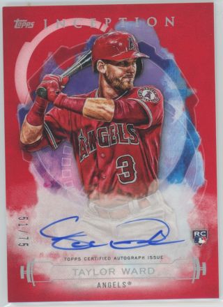 Taylor Ward 2019 Topps Chrome Rookie RC Auto Autograph Base Angels ...