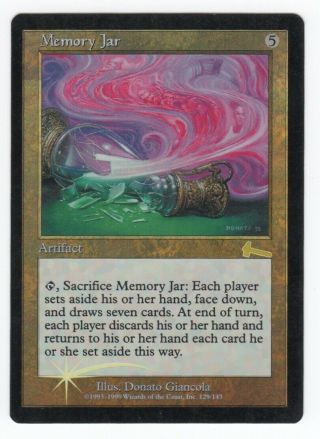 MtG Magic NM Memory Jar Urza ' S Legacy Rare Legacy Vintage EDH ...