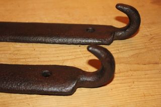 Antique Wrought Iron Beam Hooks Hand Forged Butchers Blacksmith Made ...