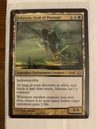 MTG X 1 X Athreos, God Of Passage Journey Into Nyx Mythic Rare Edh NM ...