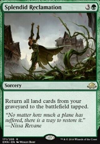 Splendid Reclamation Eldritch Moon NM - M Green Rare MAGIC GATHERING ...